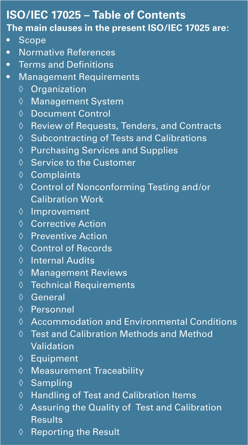 ISO / IEC 17025 -国际标准实验室应分为两个独立的标准? - betway登录